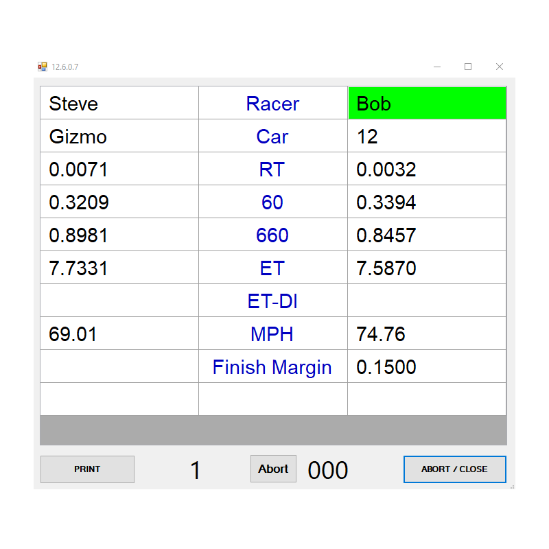 RC Basic Drag Racing System